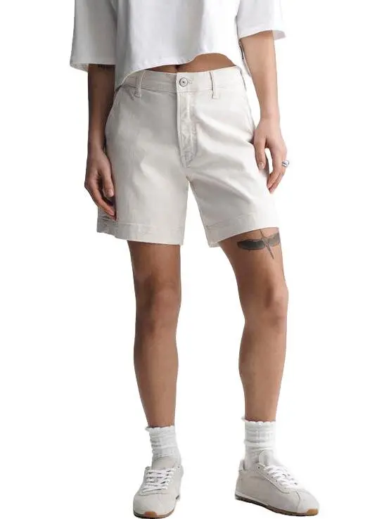 Brooklyn Industries Chino Relaxed Fit Shorts - Cream Colored Twill