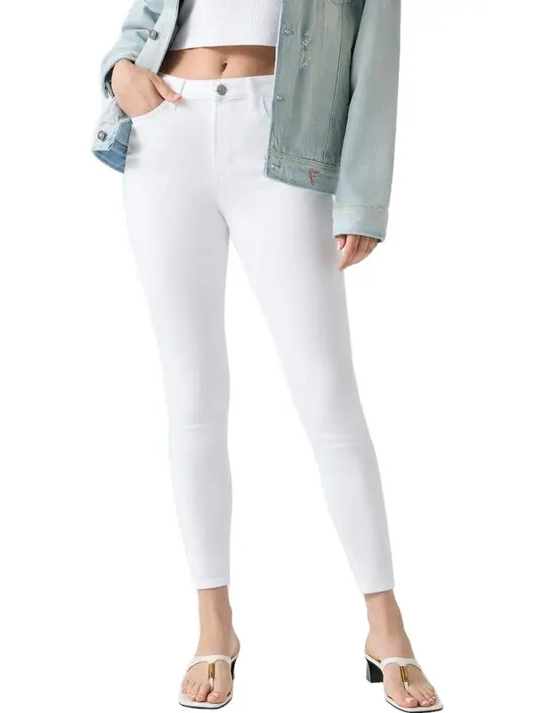 Guess 1981 High-waist Skinny Jeans - White