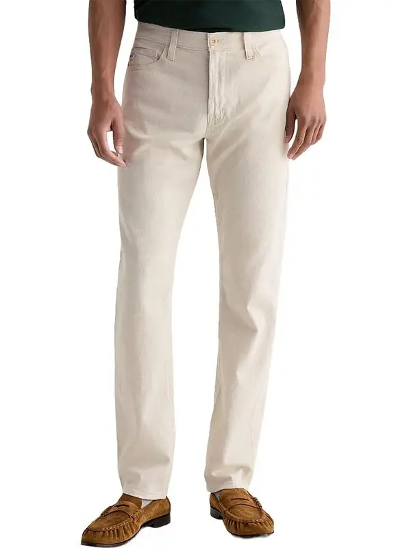 Ag Everett Slim Straight Pants - Natural