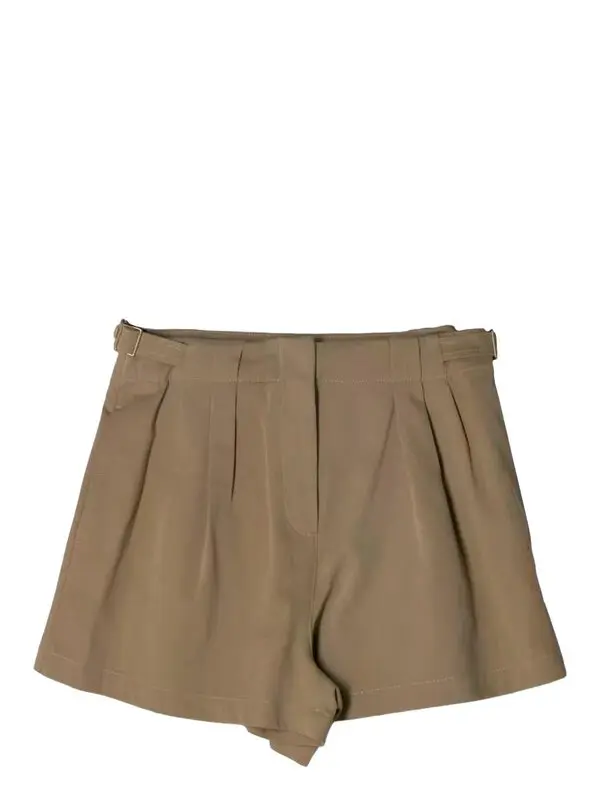 Ulla Johnson Kira Pleated Shorts - Brown