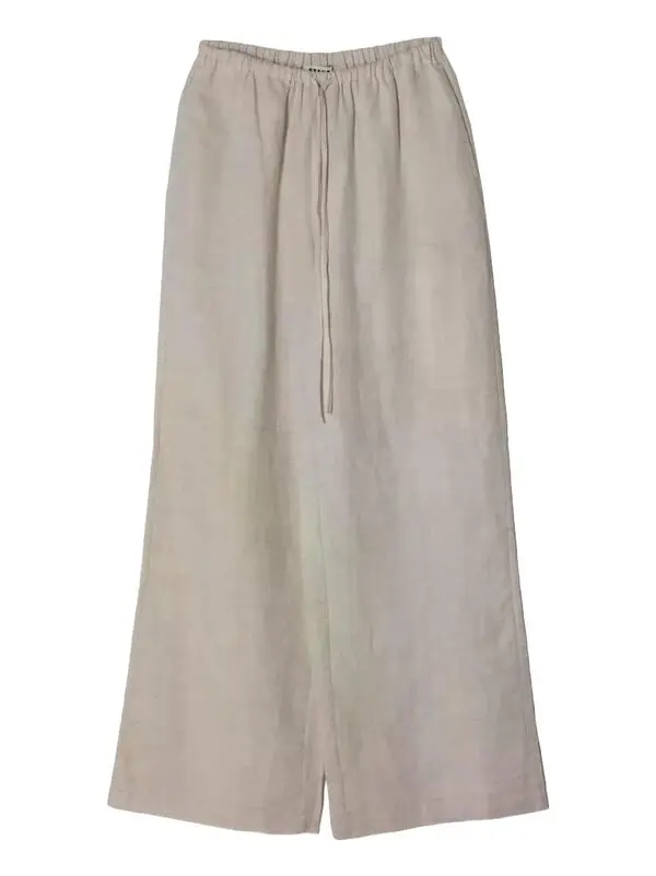 Staud Mateo Drawstring-waist Trousers - Neutrals