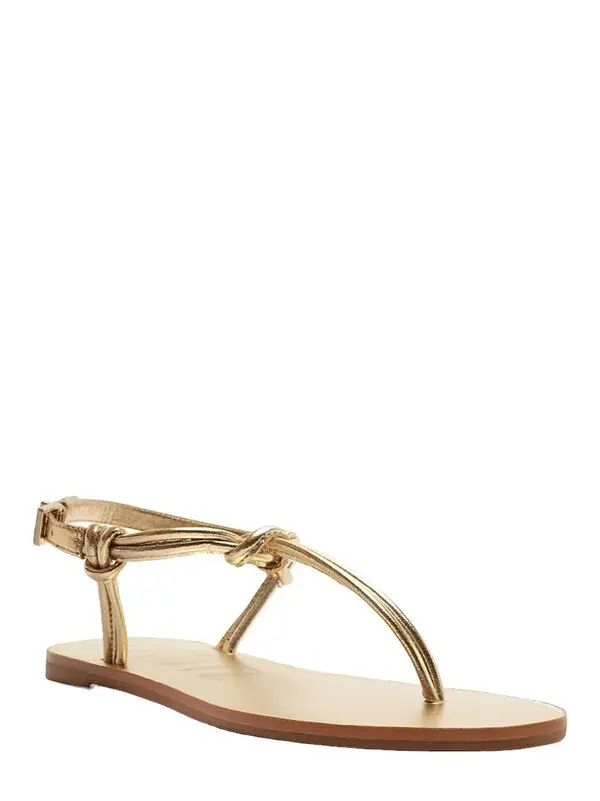 Schutz Nina Thong Sandals - Platina