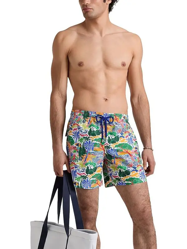 Vilebrequin Seaside Life 5.9" Swim Shorts - White