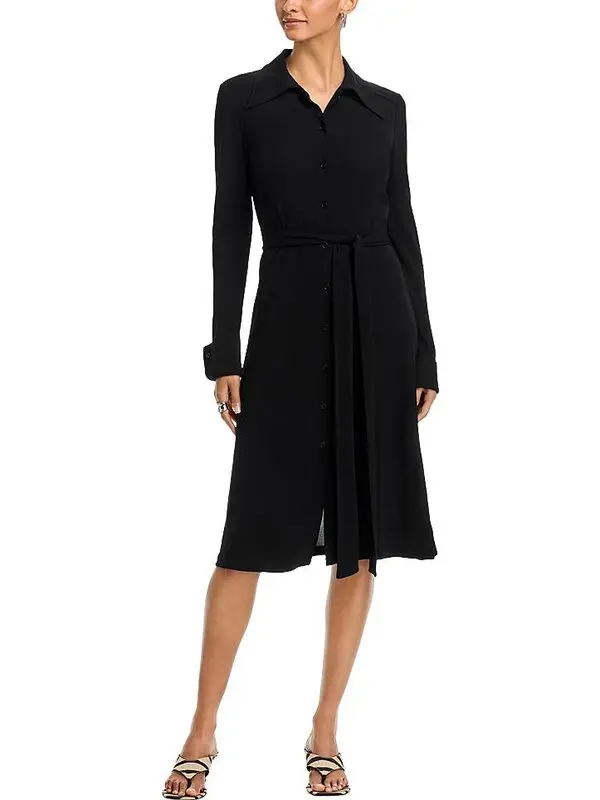 Diane Von Furstenberg Diane Shirt Dress - Black