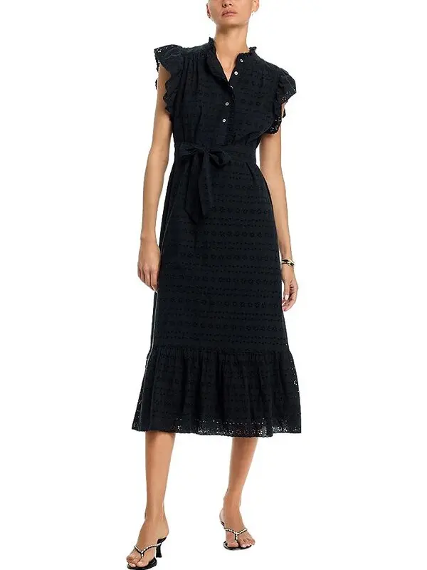 Rails Darcy Eyelet Dress - Black Eyelet