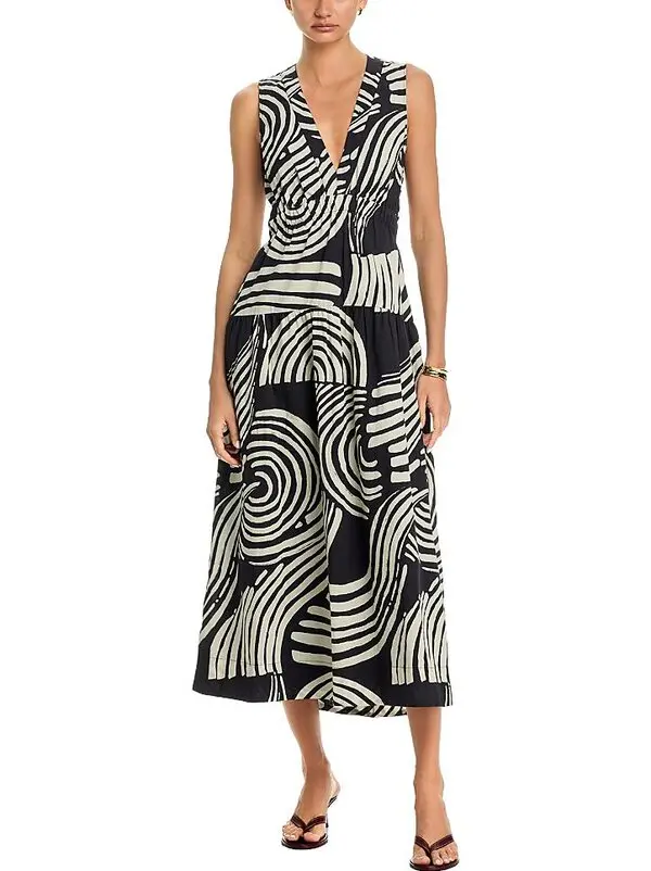 Rails Genevieve Printed Midi Dress - Onyx Waves