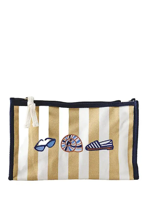 SHIRALEAH Icon Zip Pouch - Beach Icons