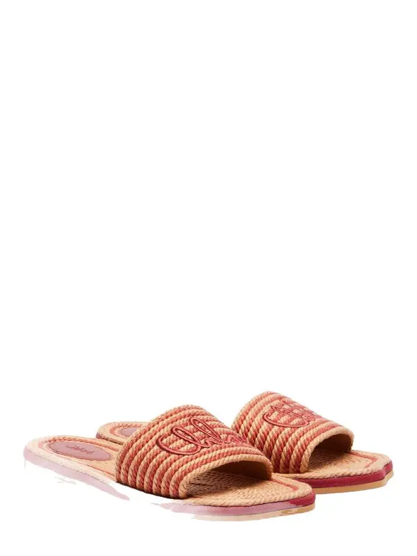 Chloé Logo Slides - Brown