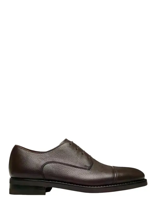 Bally Scribe Grained Derby Shoes - Brown