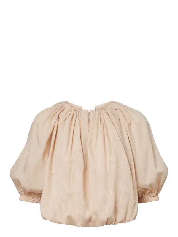 PATOU Striped Blouse - Beige
