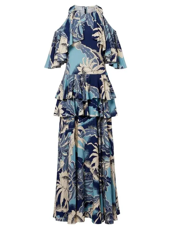 JW Anderson Printed Maxi Dress - Blue