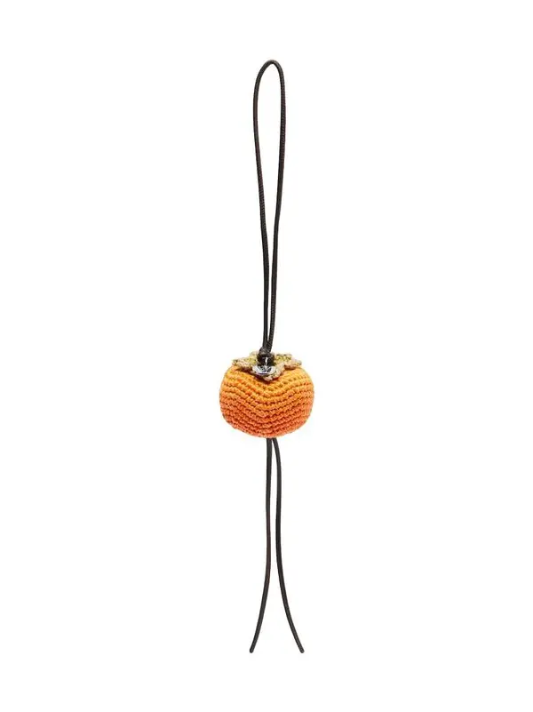 JW Anderson Crochet Bag Charm - Orange