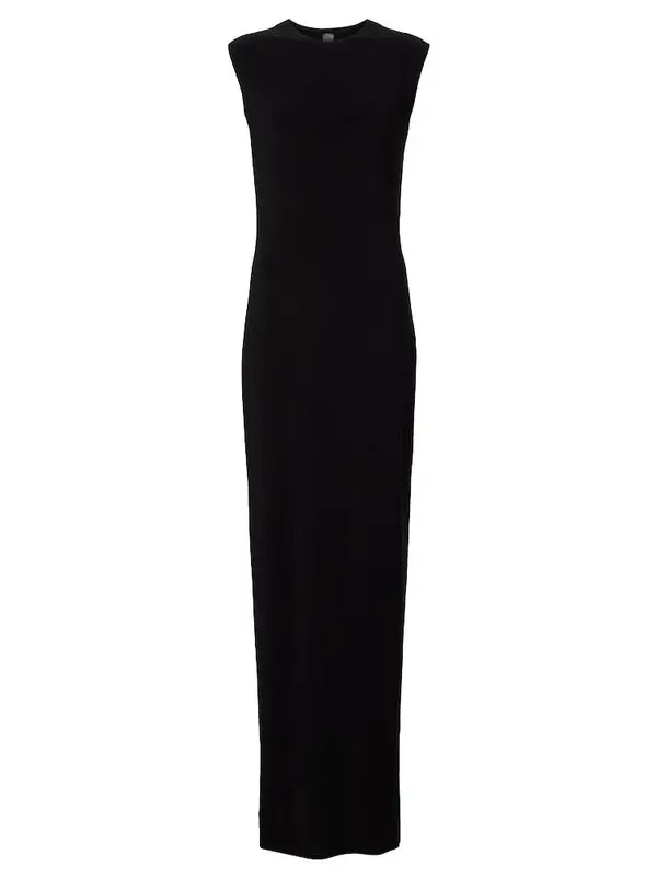 Norma Kamali Jersey Maxi Dress - Black