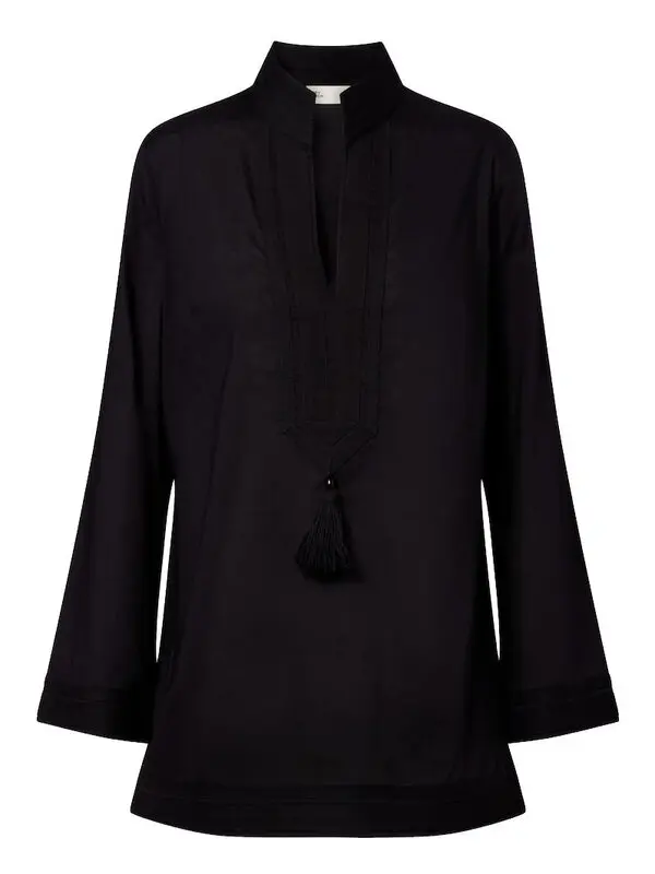 Tory Burch Cotton Poplin Tunic - Black