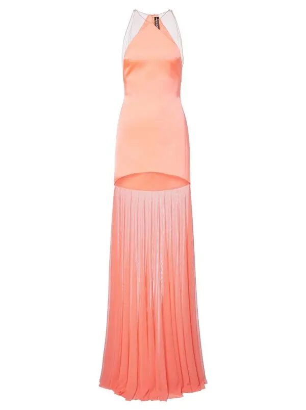 David Koma Sheer Gown - Pink