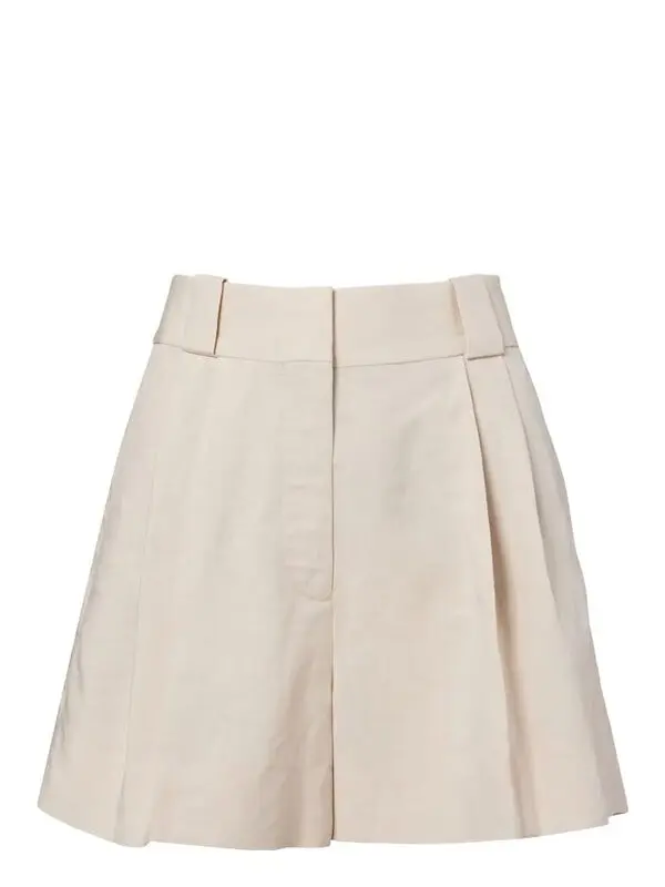 BLAZÉ MILANO Selle Pleated Shorts - Beige