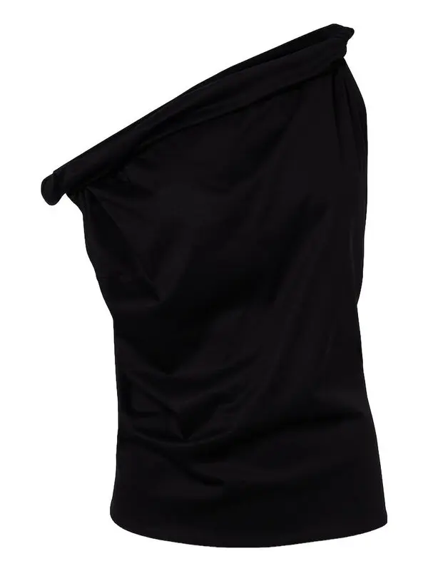 RÓHE One-shoulder Top - Black