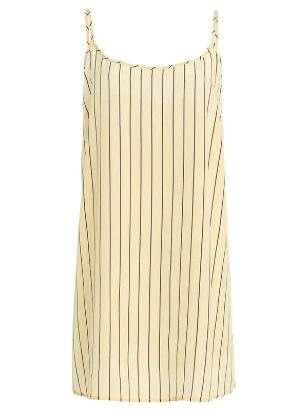 Staud Irena Silk Mini Dress With Scoop Neck - Stripe