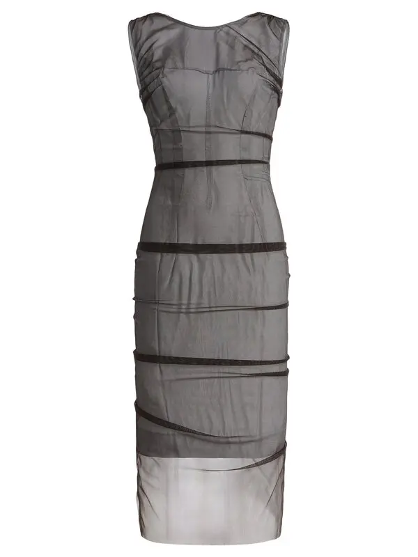 MAISON MARGIELA Sheer Midi Dress - Multi