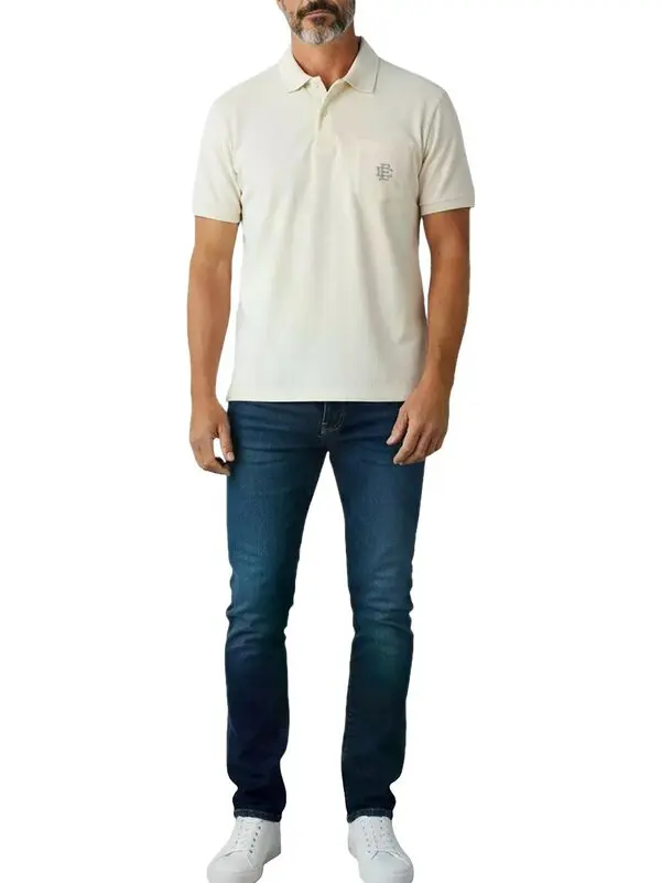 ERIC EMANUEL Terry Polo Shirt - Neutrals