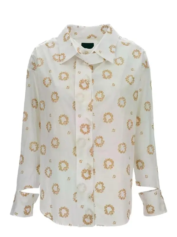 MAISON JEJIA Printed Shirt - White