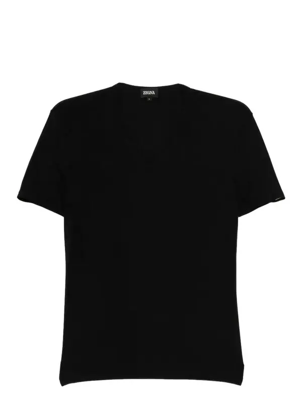 Zegna V-neck Loungewear - Black