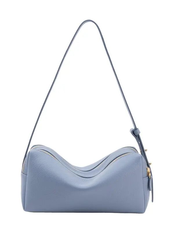 ELLEME Trousse Pebbled Leather Bag - Cloud Blue