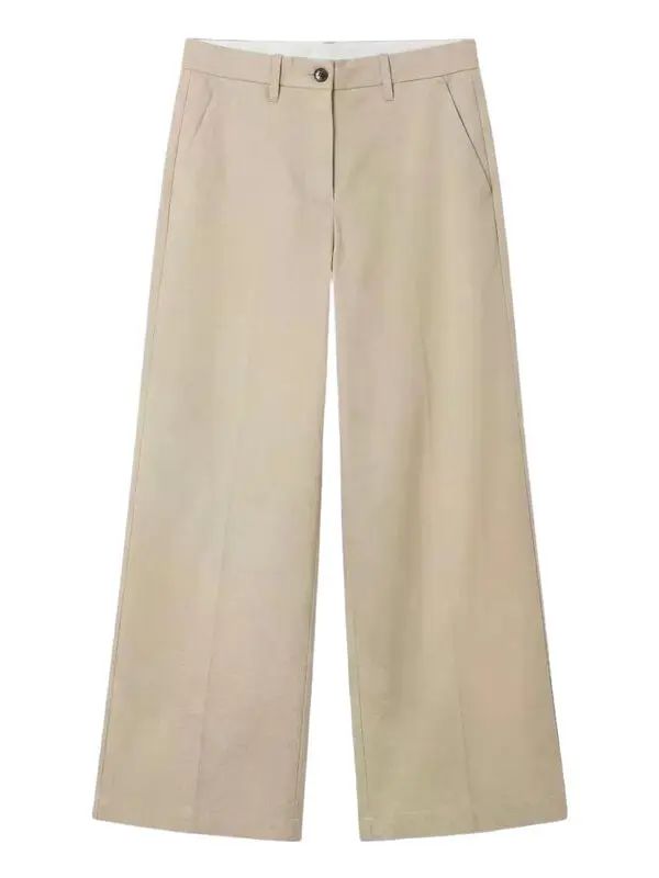 NINE:INTHE:MORNING Wide-leg Tailored Trousers - Neutrals