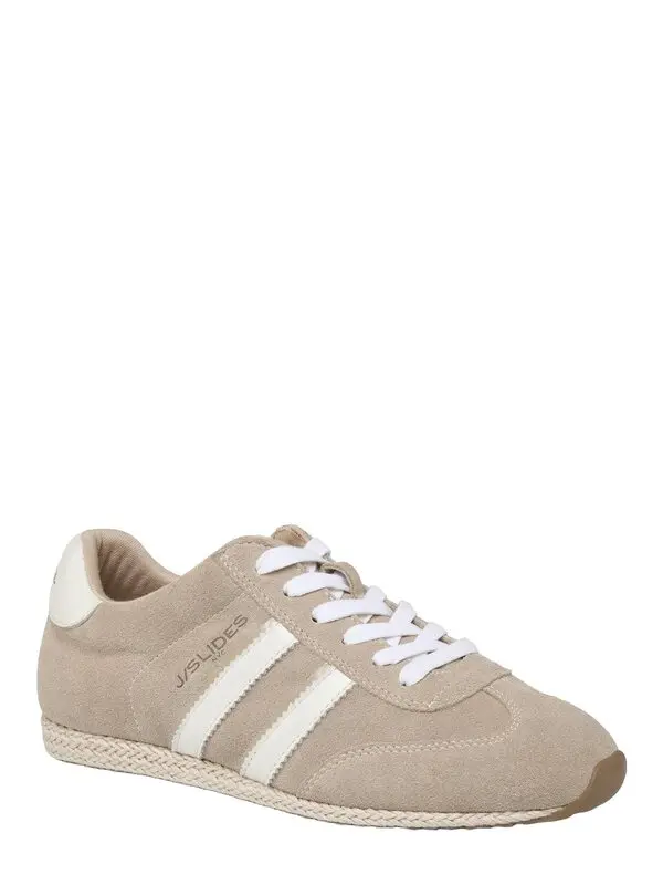 J/SLIDES NYC Pacey Suede Espadrille Sneakers - Sand