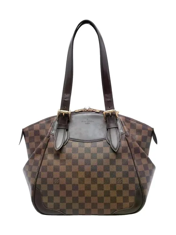 LOUIS VUITTON Damier Ebene Verona Mm Shoulder Bag - Brown