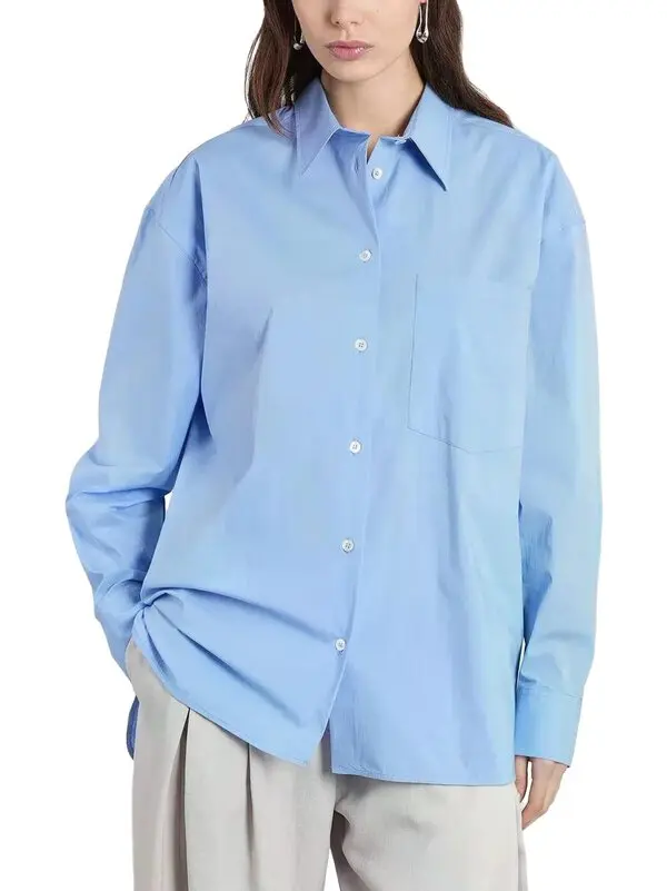 IRO PARIS Natacha Cotton Shirt - Blue