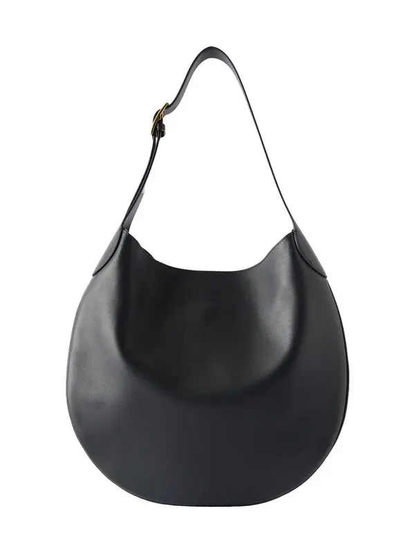 NILI LOTAN Jagger Leather Shoulder Bag - Black