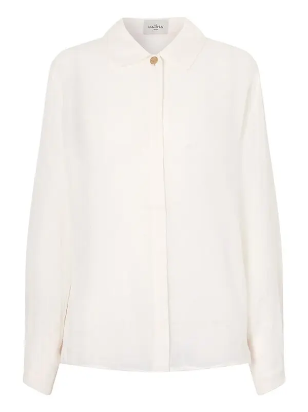 Le Kasha Sanbu Linen Shirt - White