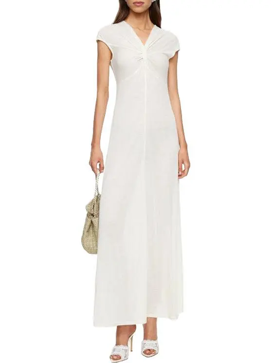 Lioness Adriana Twist Front Maxi Dress - Vanilla
