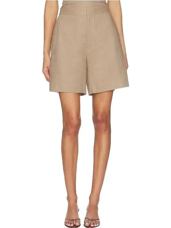 ELODIE THE LABEL Mavi Shorts - Mocha