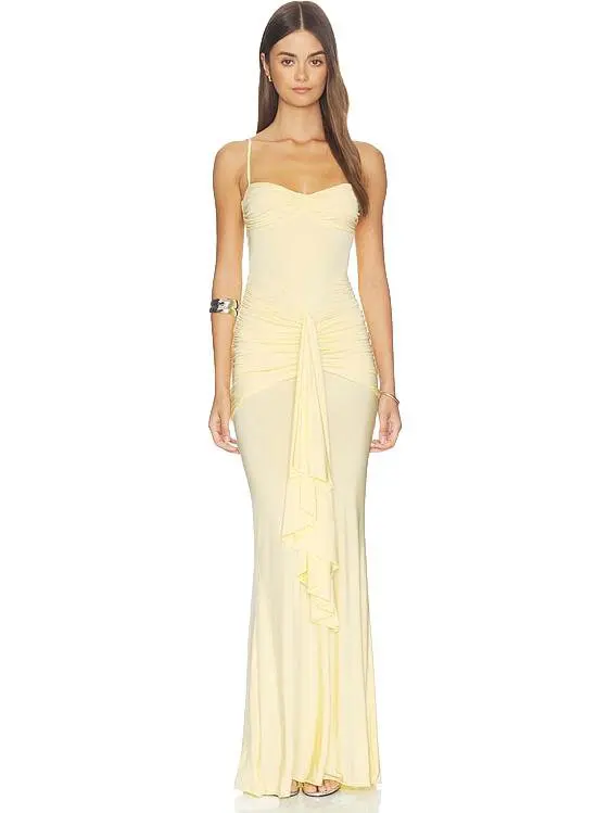 LOVERS AND FRIENDS Emmy Maxi Dress - Yellow