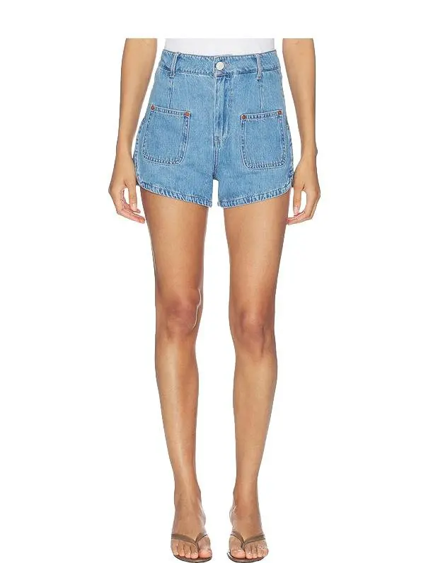 Blanknyc High Waisted Denim Shorts With Dolphin Hem - Finish Line