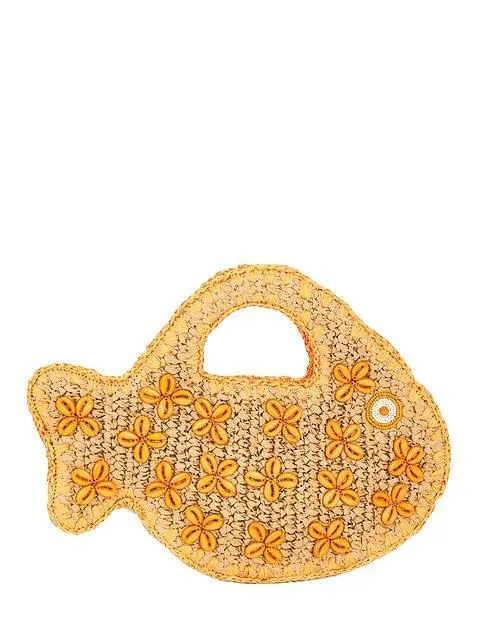 SIMONMILLER Puka Fish Bag - Natural & Orange