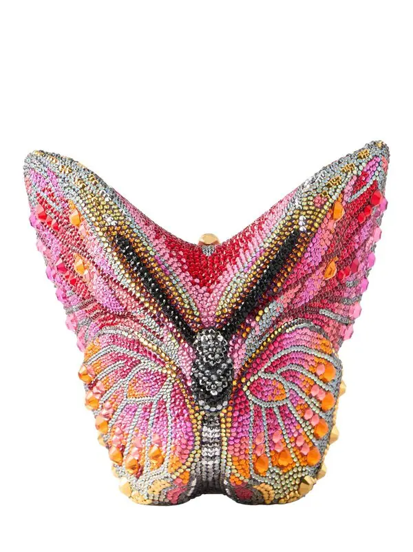 Judith Leiber Butterfly Fireclipper Crystal-embellished Clutch - Multi