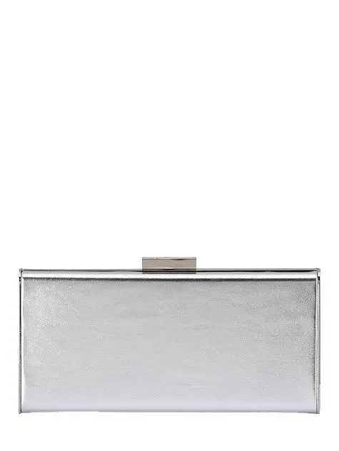 OLGA BERG Samantha Slimline Clutch - Silver