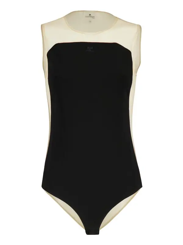 COURREGES Illusion Sunshield Bodysuit - Black