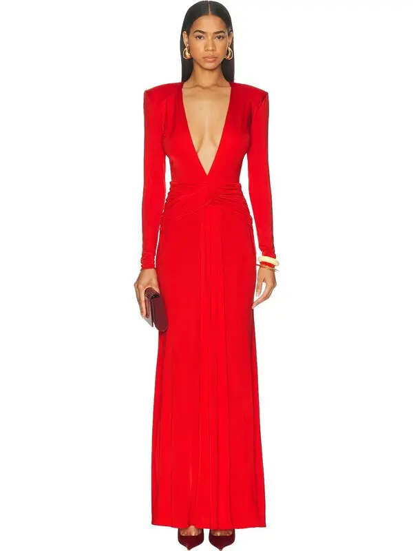 THE NEW ARRIVALS ILKYAZ OZEL Azure Maxi Dress - Amberica