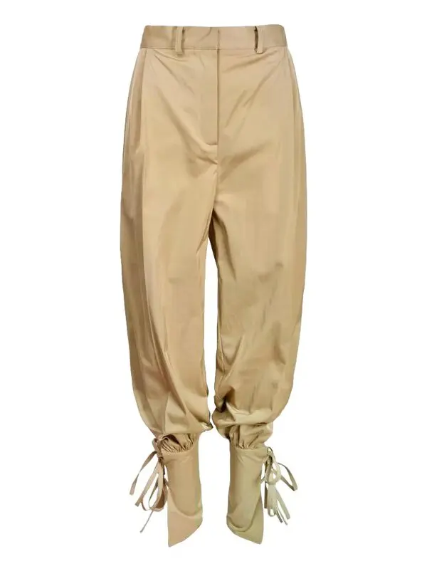 IOANA CIOLACU Balloon Trousers With Tie Fastening - Neutrals