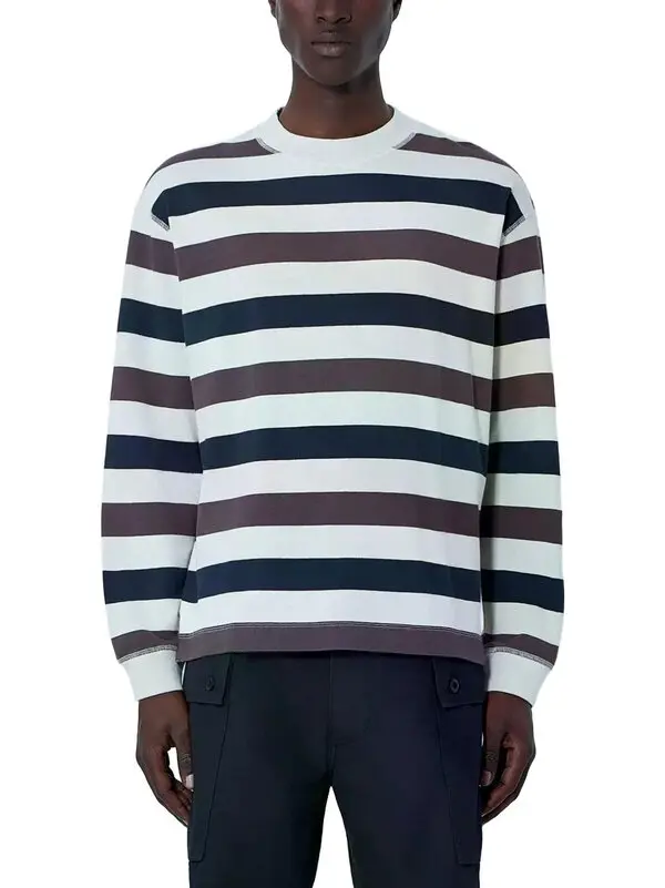 MARGARET HOWELL Horizontal-stripe Sweatshirt - Neutrals