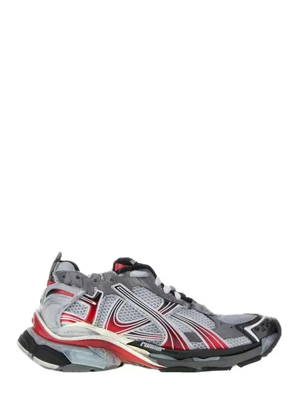 Balenciaga Runner Panelled Sneakers - Grey