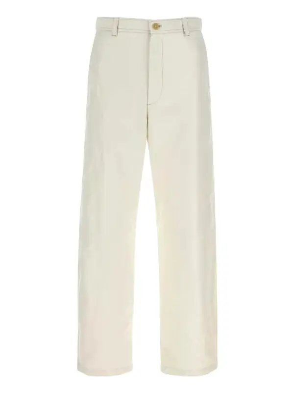 A.p.c. Straight-leg Cotton Trousers - White