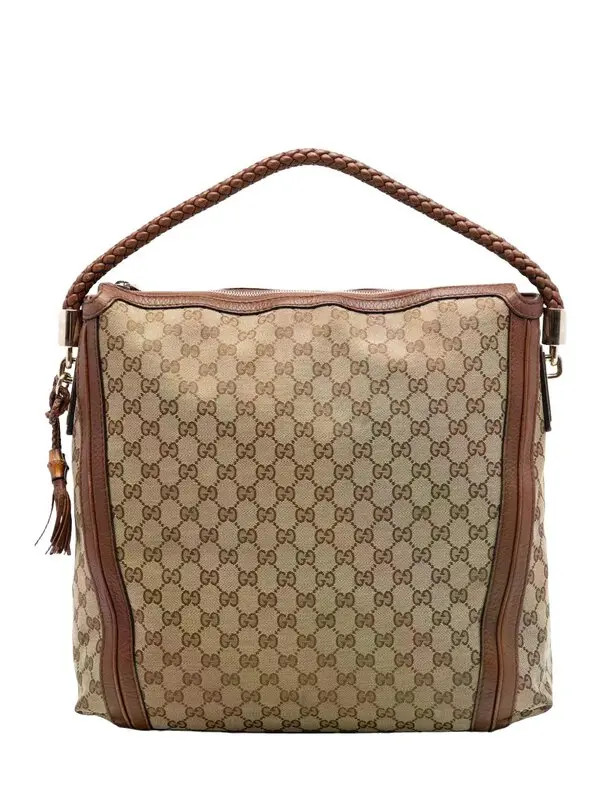 Gucci Large Gg Canvas Bella Tote Bag - Neutrals