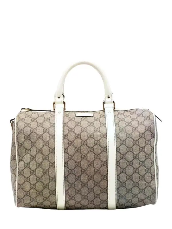 Gucci Gg Supreme Joy Boston Bag - White