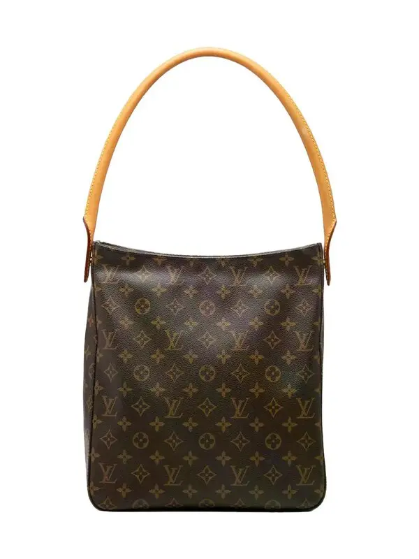 LOUIS VUITTON 2001 Monogram Looping Gm Shoulder Bag - Brown