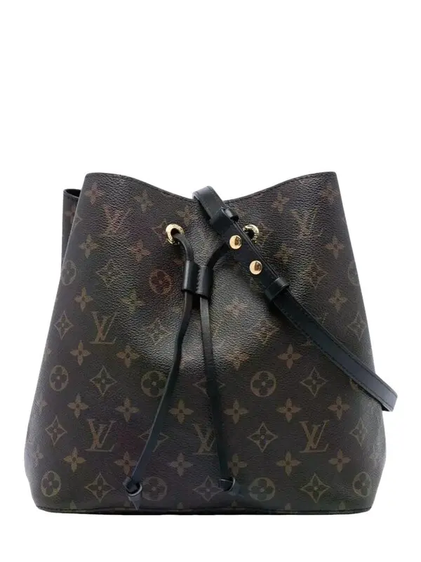 LOUIS VUITTON 2017 Monogram Neonoe Mm Bucket Bag - Brown